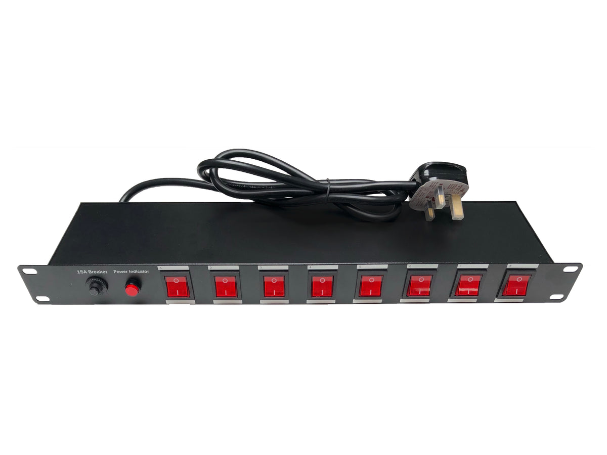 8-way PDU Horizontal Individually Switched – AVRacks
